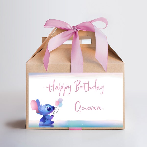 Stitch Party Box Template - Etsy