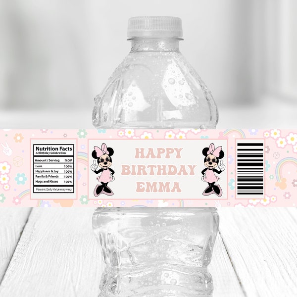 Label Template Minnie Mouse - Etsy