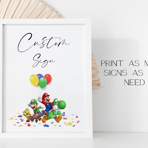 Mario Party Banner - Etsy