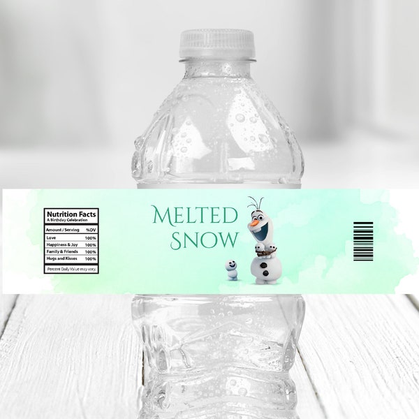 Melted Snow Label - Etsy