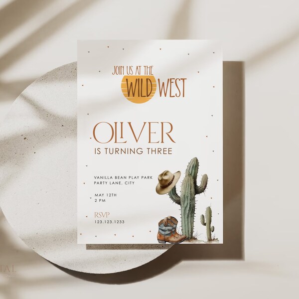 Yellowstone Birthday Invitation - Etsy