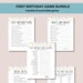 Baby's First Birthday Party Game, Printable 1st Birthday Game, Never ...