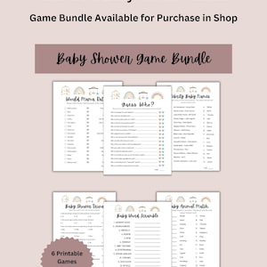 Guess the Baby Food, Baby Shower Guessing Game, First Birthday Game ...