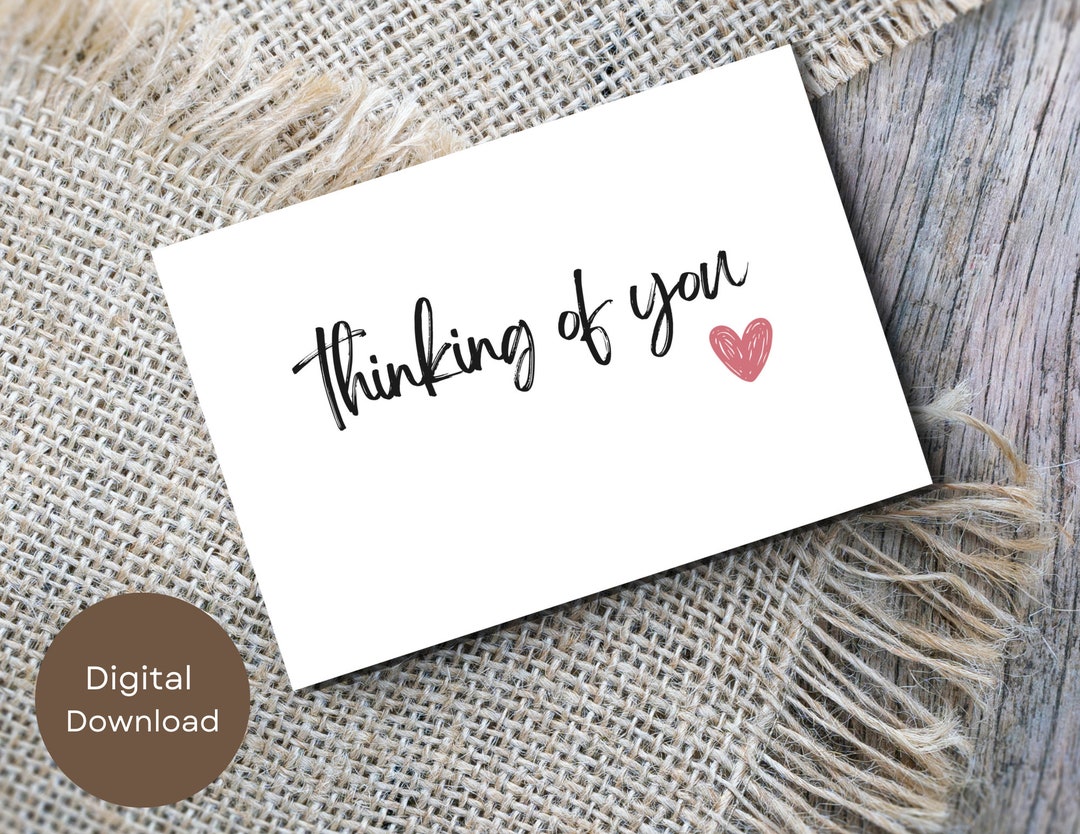 Thinking of You Card: Sympathy & Condolences (digital Download) - Etsy