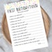 Baby's First Birthday Party Game, Printable 1st Birthday Game, How Well ...