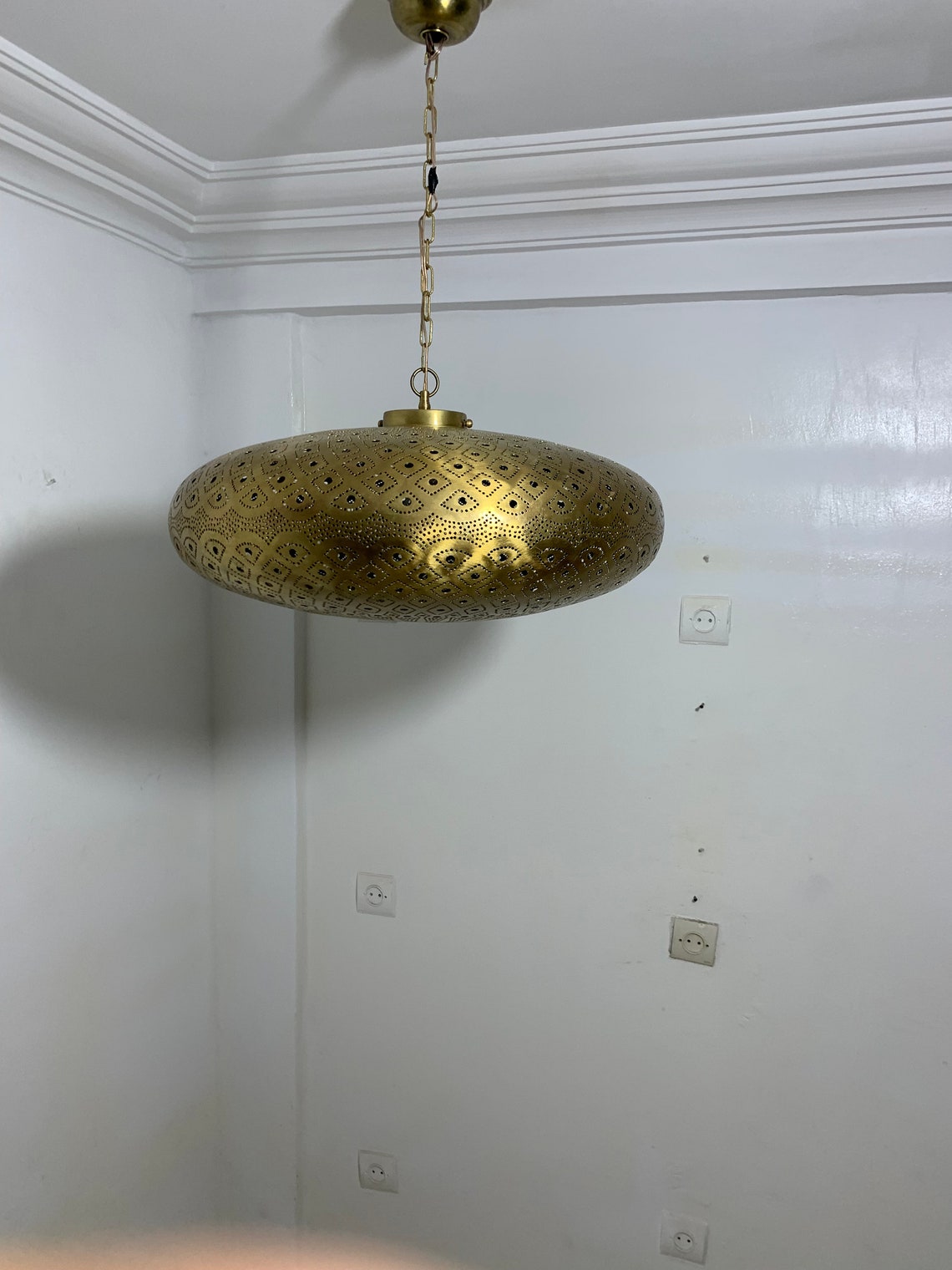 Moroccan Brass Ceiling Lamp, Moroccan Ceiling Lamp, Moroccan Lamp ...