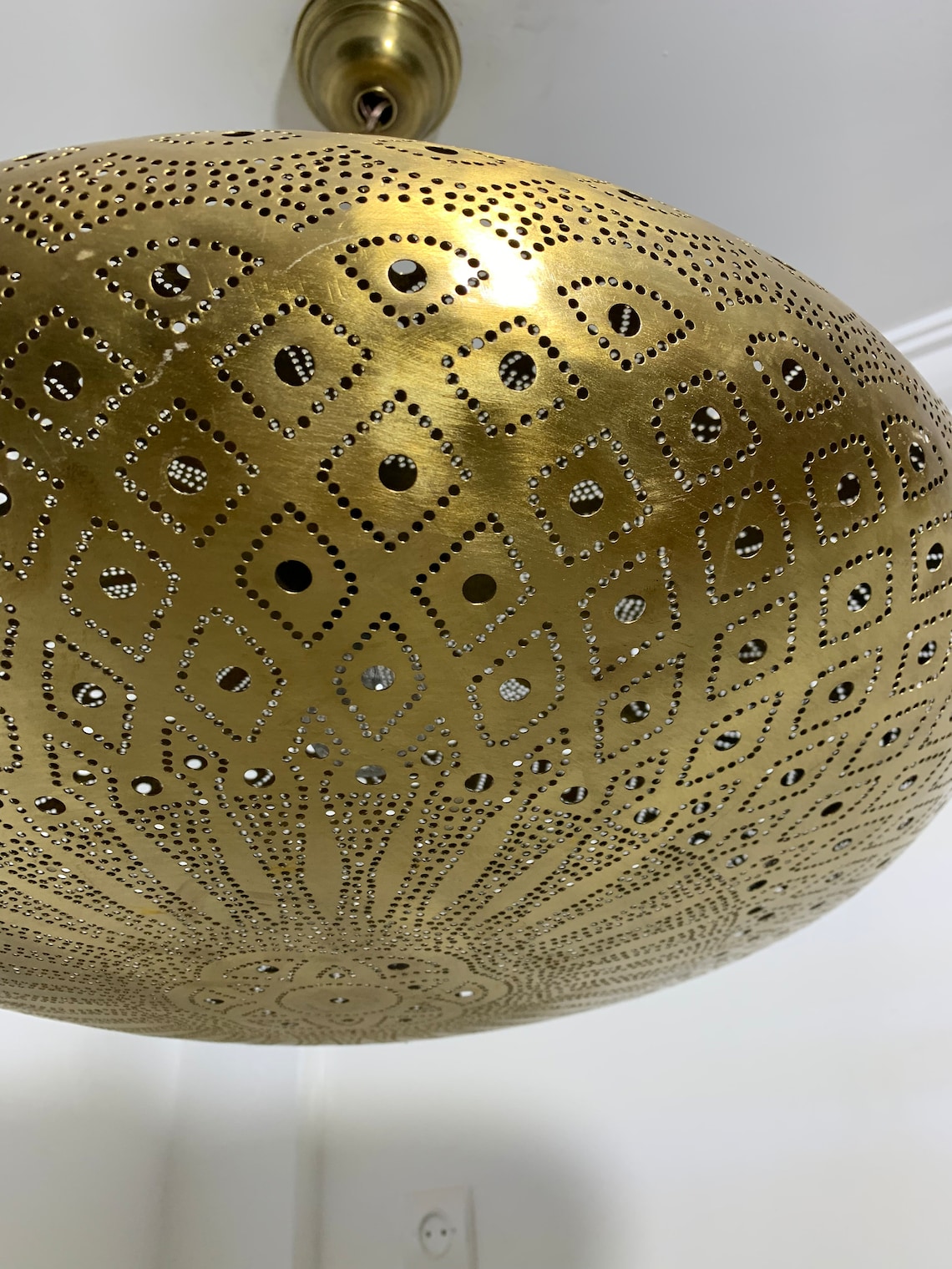 Moroccan Brass Ceiling Lamp, Moroccan Ceiling Lamp, Moroccan Lamp ...