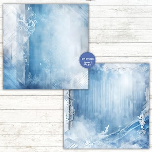 Blue Texture Digital Paper Pack: Scrapbook Printable (12x12", 300dpi ...