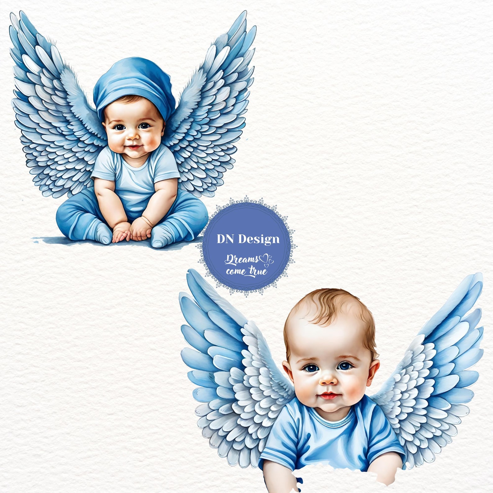 Clipart Angel Boys,angel Clipart, Baby Boy Clipart, Baby Shower Clipart ...