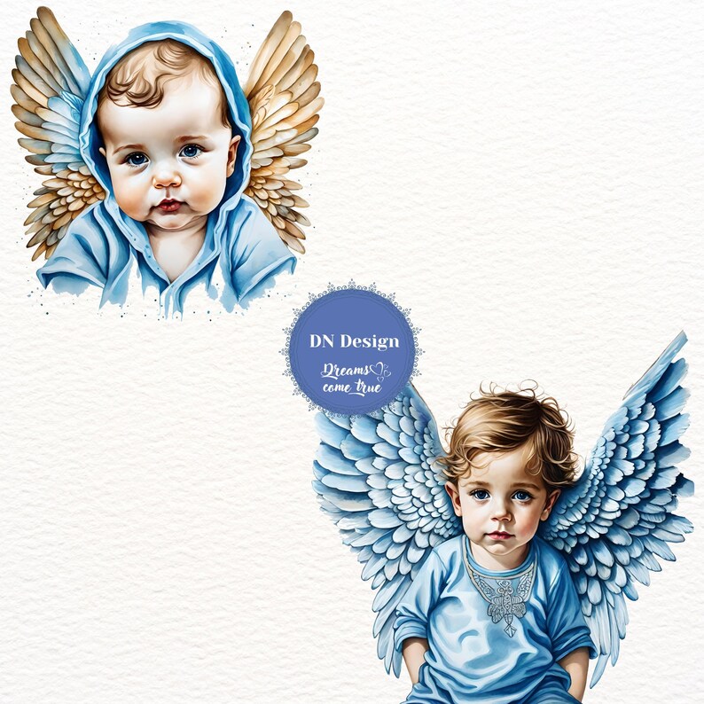 Clipart Angel Boys,angel Clipart, Baby Boy Clipart, Baby Shower Clipart ...
