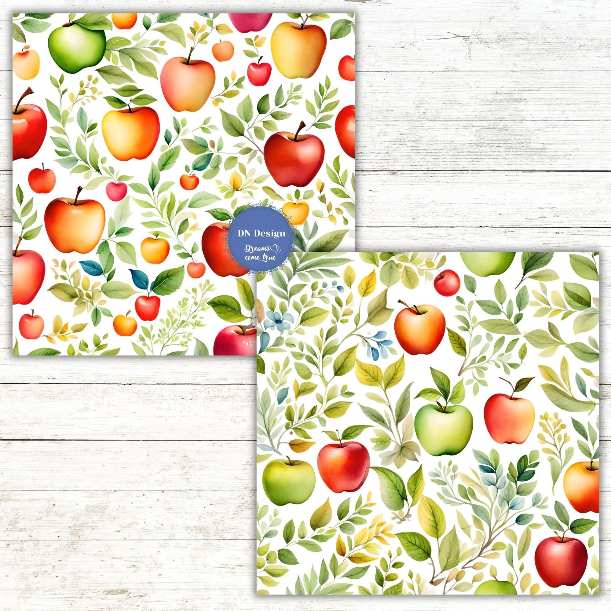 Autumn Scarecrow Digital Paper Pack, Sunflowers and Pumpkins (digital ...