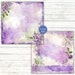 Purple Floral Watercolor Paper: Spring Butterfly Backgrounds (digital ...