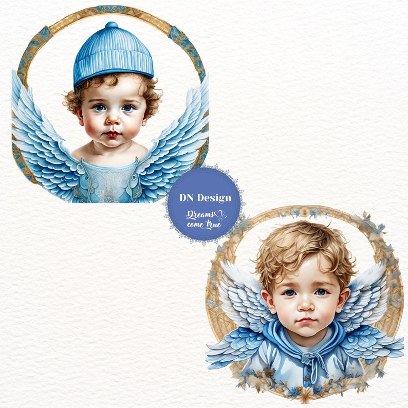 Clipart Angel Boys,angel Clipart, Baby Boy Clipart, Baby Shower Clipart ...