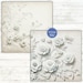 White Flower Digital Paper Pack, Floral Digital Paper, White ...