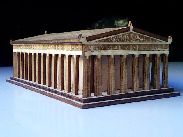 Laser Cut File Construction Parthenon Svg File - Etsy
