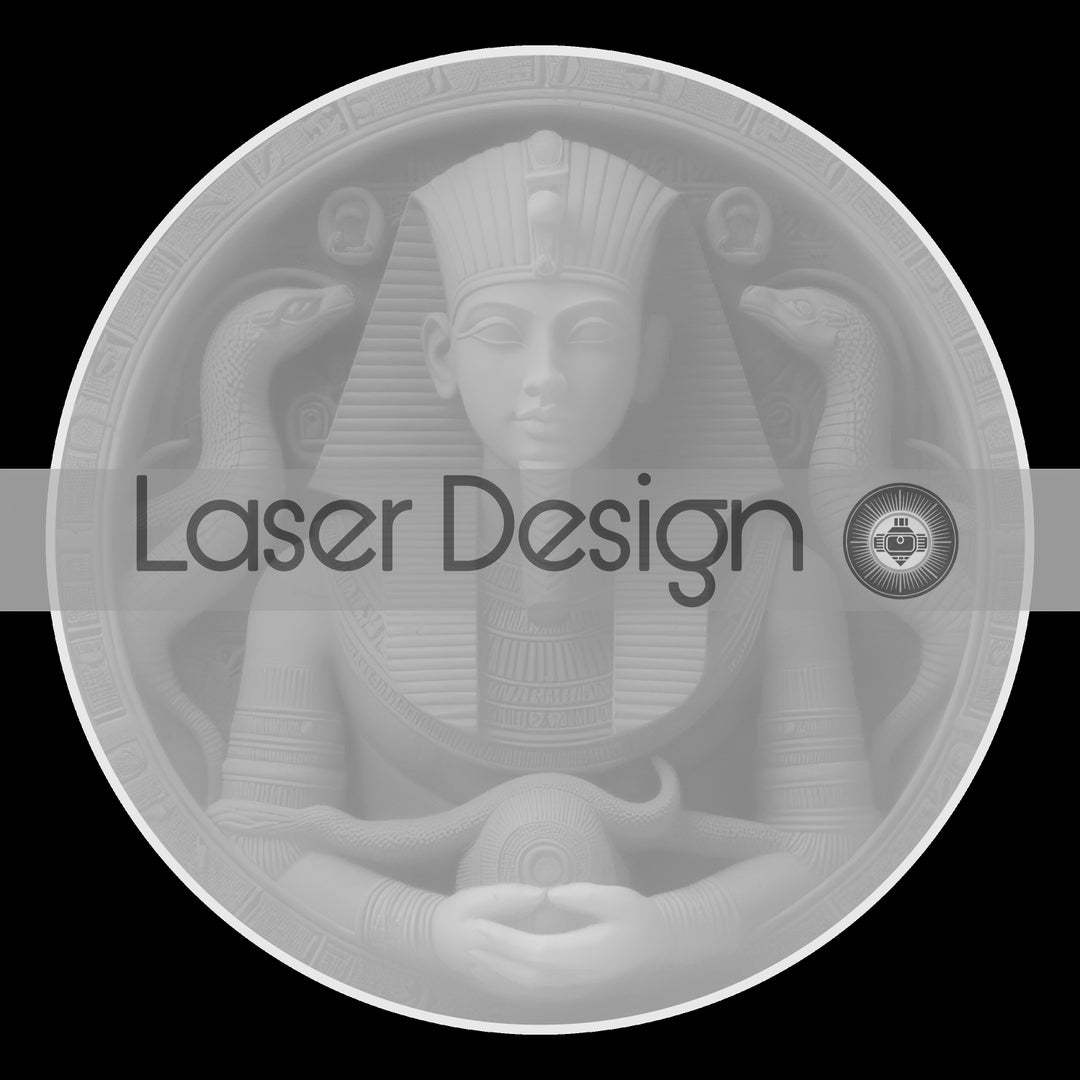 Fiber Laser Depth Map 3D Pharaoh Egypt PNG File / Depth Engraving for ...