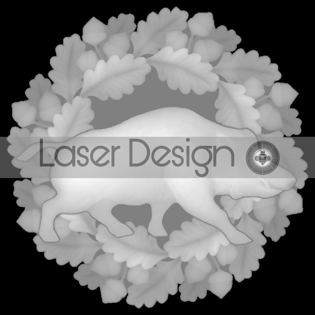 File / Fiber Laser / Depth Map / 3D / Depth Engraving / Brass / High ...