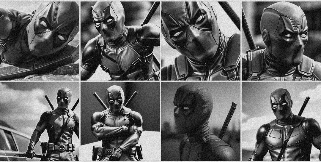 Deadpool Grayscale Laser Cut File for Black Slate Png - Etsy