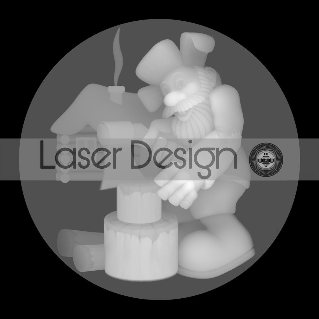 File / Fiber Laser / Depth Map / 3D / Depth Engraving / Brass / High ...