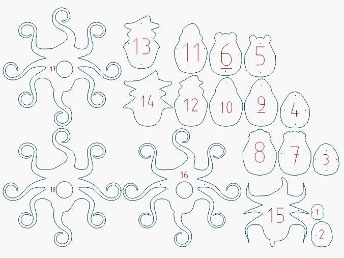 Laser Cut File Octopus Dxf File - Etsy