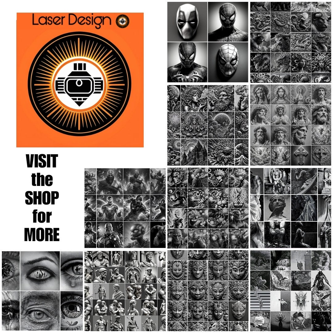 Grayscale Files / 3D Laser Engraving Images / HD Laser Engraving Images ...