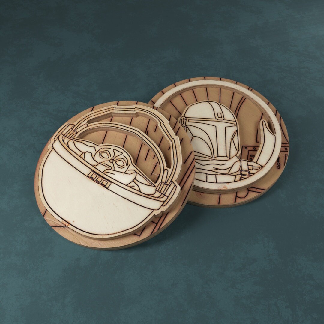 Laser Cutting Files Dxf / Cdr/ Svg Star Wars Badges - Etsy