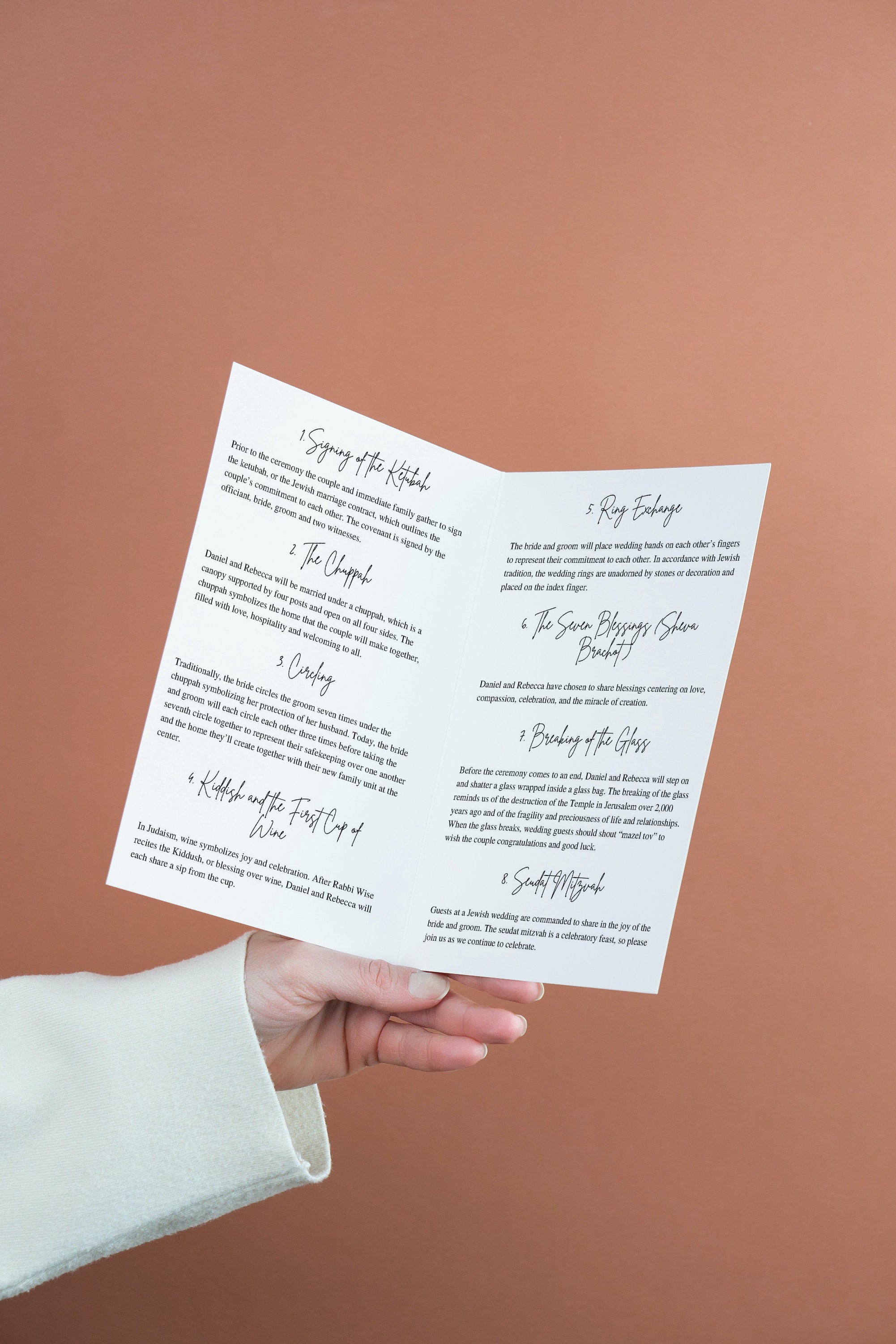 Wedding Program, Jewish Wedding Program, Editable, Jewish Wedding ...