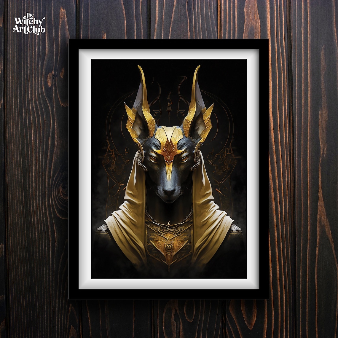 Anubis, Egyptian God of the Afterlife and Embalming Artwork Inspired by ...