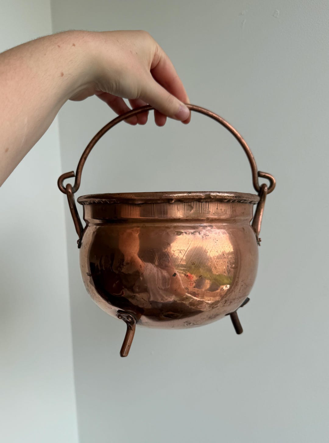 Vintage Copper Cauldrons - Antique Witchcraft Pots for Kitchen Decor ...