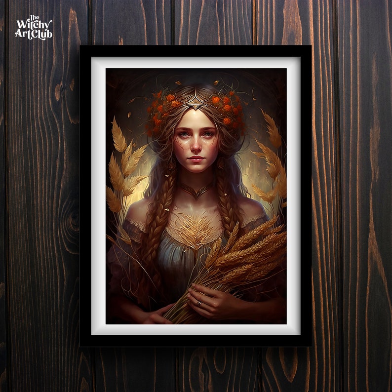 Demeter Greek Goddess of Harvest and Fertility Greek - Etsy