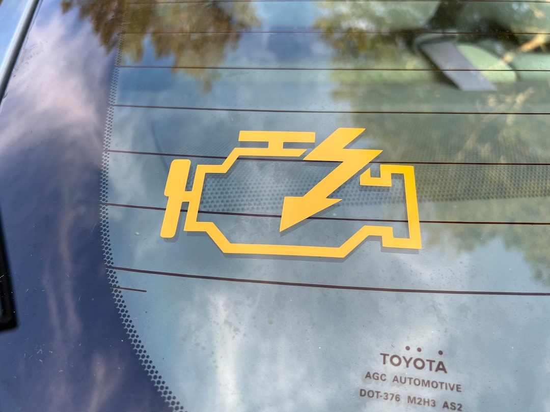 Check Engine Light Decal - Etsy