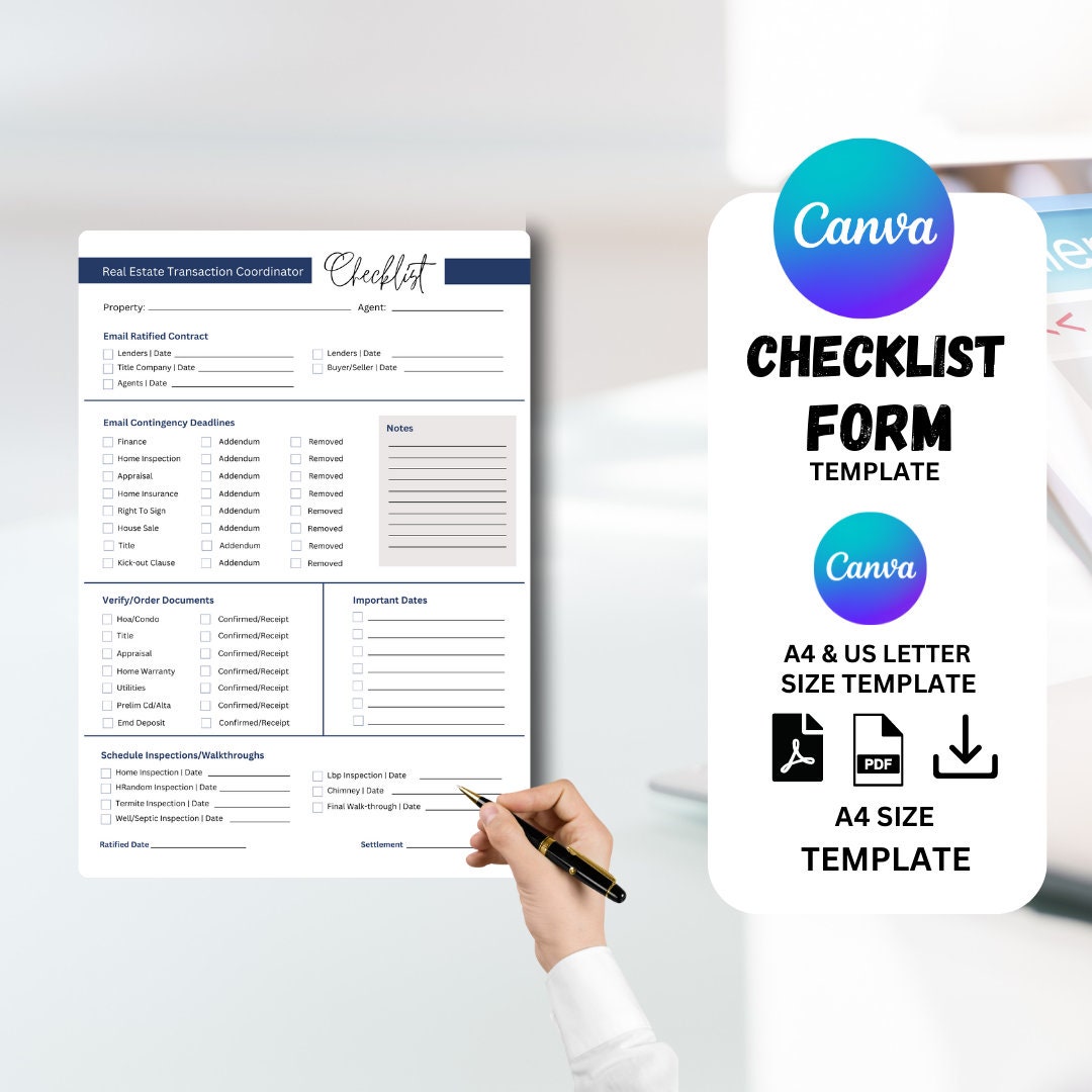 Checklist Order Form Template Check List Order Form Template Printable ...