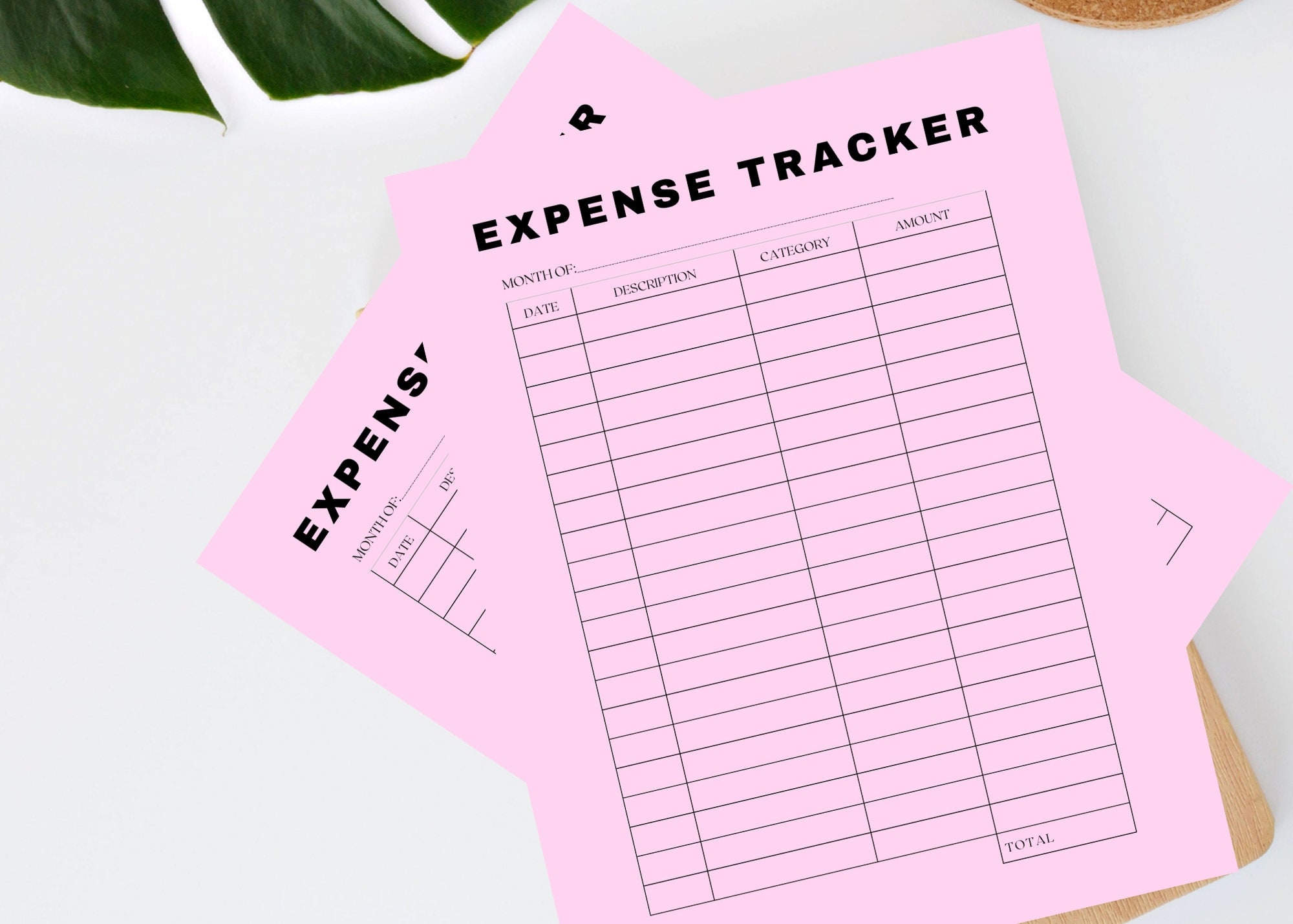 Expense Tracker Printable Budget Planner Monthly Budget - Etsy