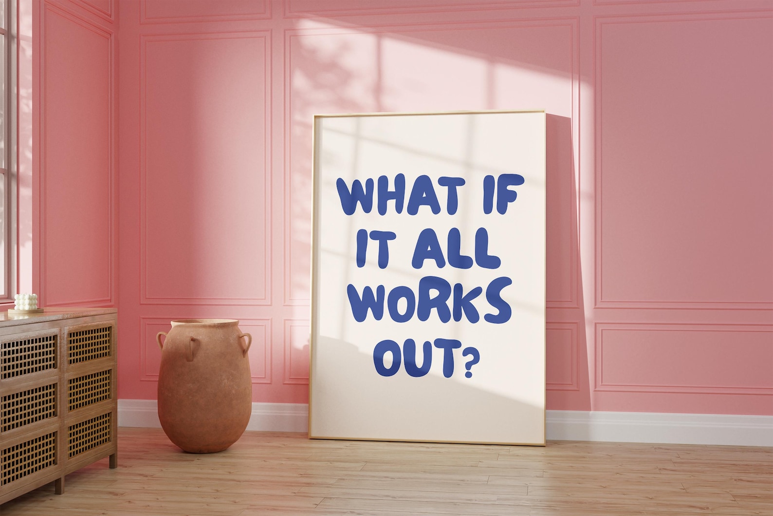 Motivational Quote Print, Blue Wall Art, Apartment Decor, Trendy Prints ...