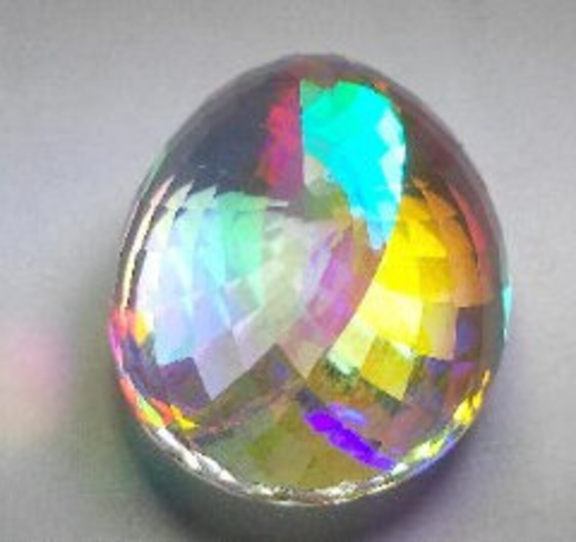 40 Ct AAA + Mystic Topaz Oval Shape Rainbow Color Certified Loose ...