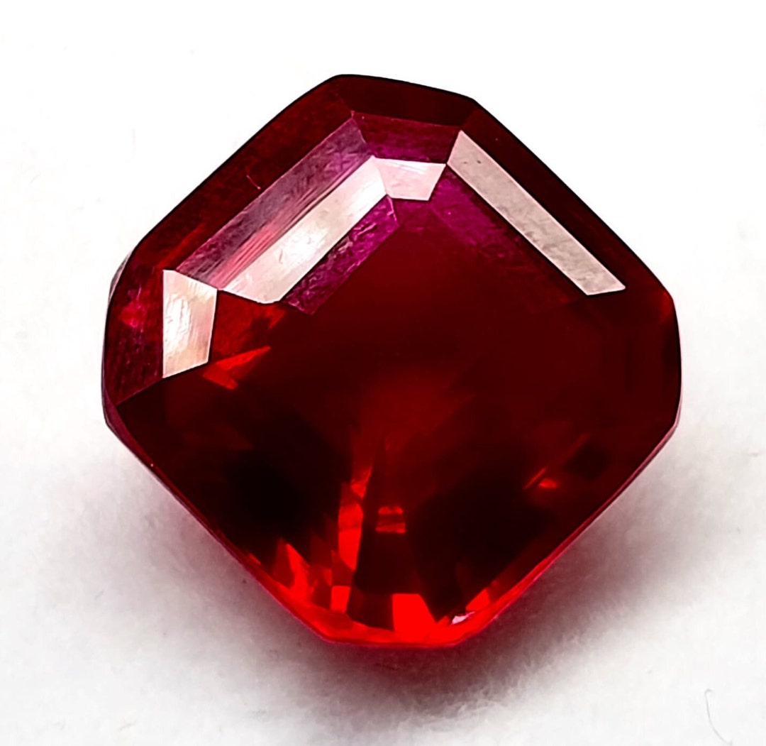 Natural Ruby Bloody Mozambique Red Ruby Excellent Square Cut 10 Ct ...