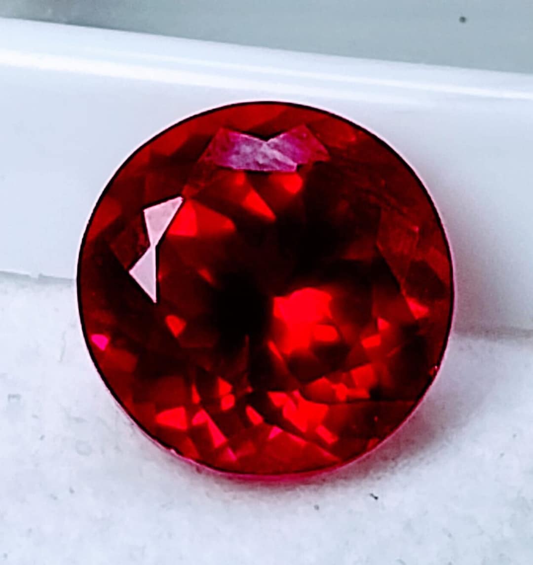 7 Carat Certified Natural Ruby Brighter Pure, Vibrant Burma Pigeon Bloody Red Color Loose Ruby ...