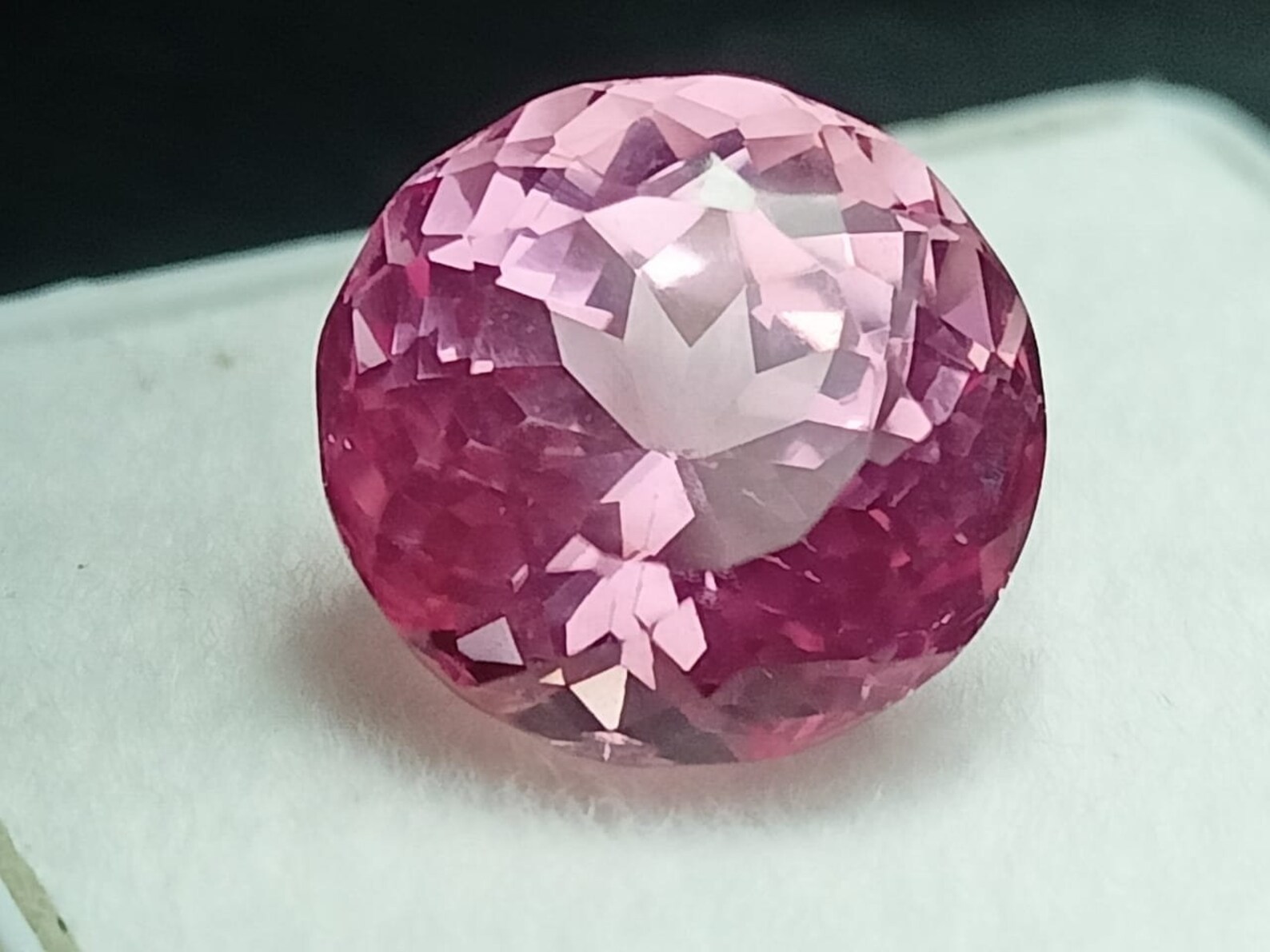 7 Ct Extremely Rare Natural Sapphire Round Cut Pink Sapphire Necklace ...