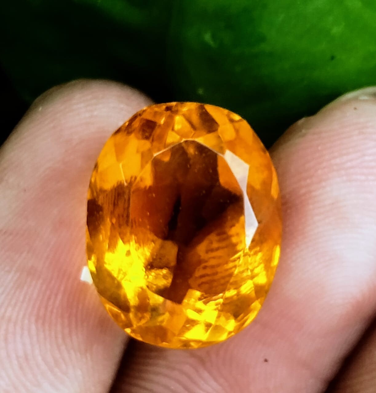 9 Ct AAA + Orange Topaz Oval Shape Brazilian Certified Loose Topaz ...