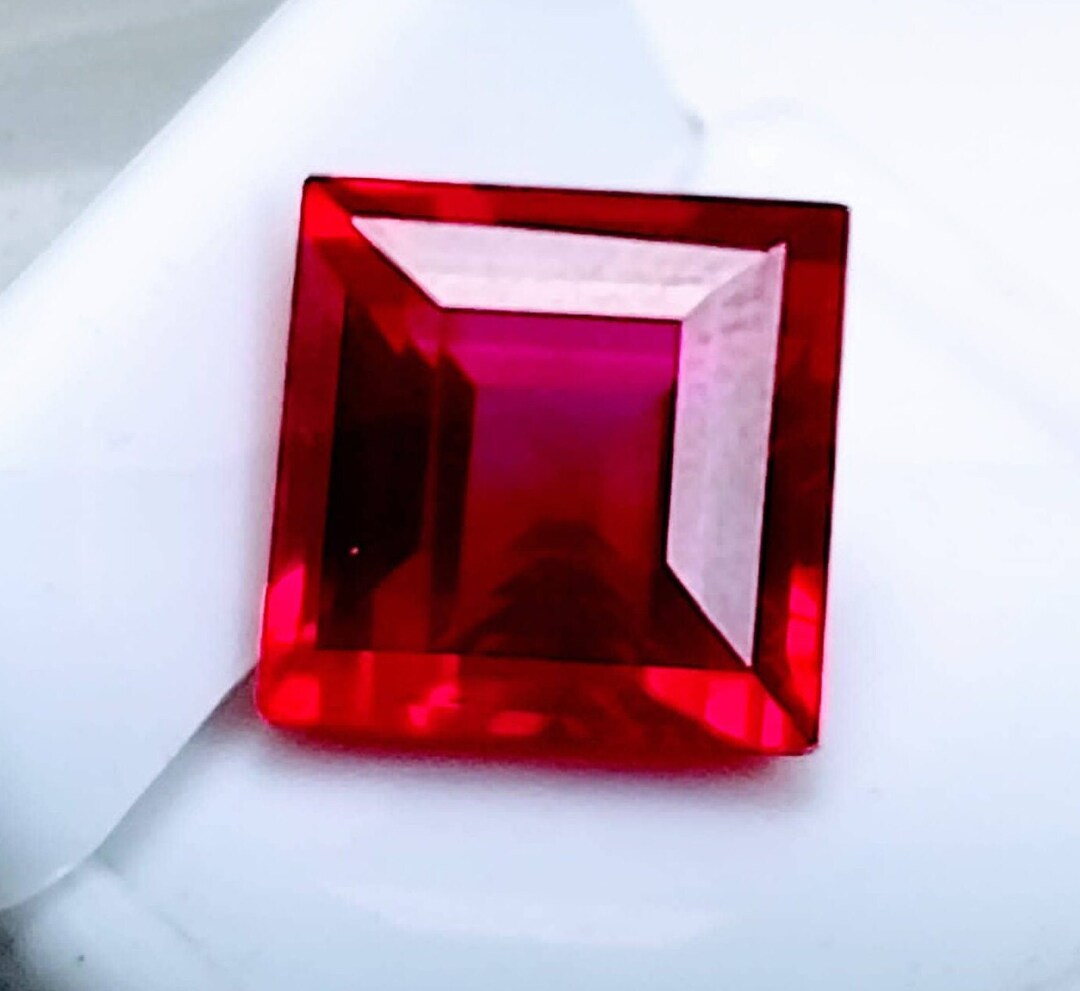 7 Ct Natural Ruby Burma Pigeon Blood Red Ruby Excellent Square VIP Cut ...