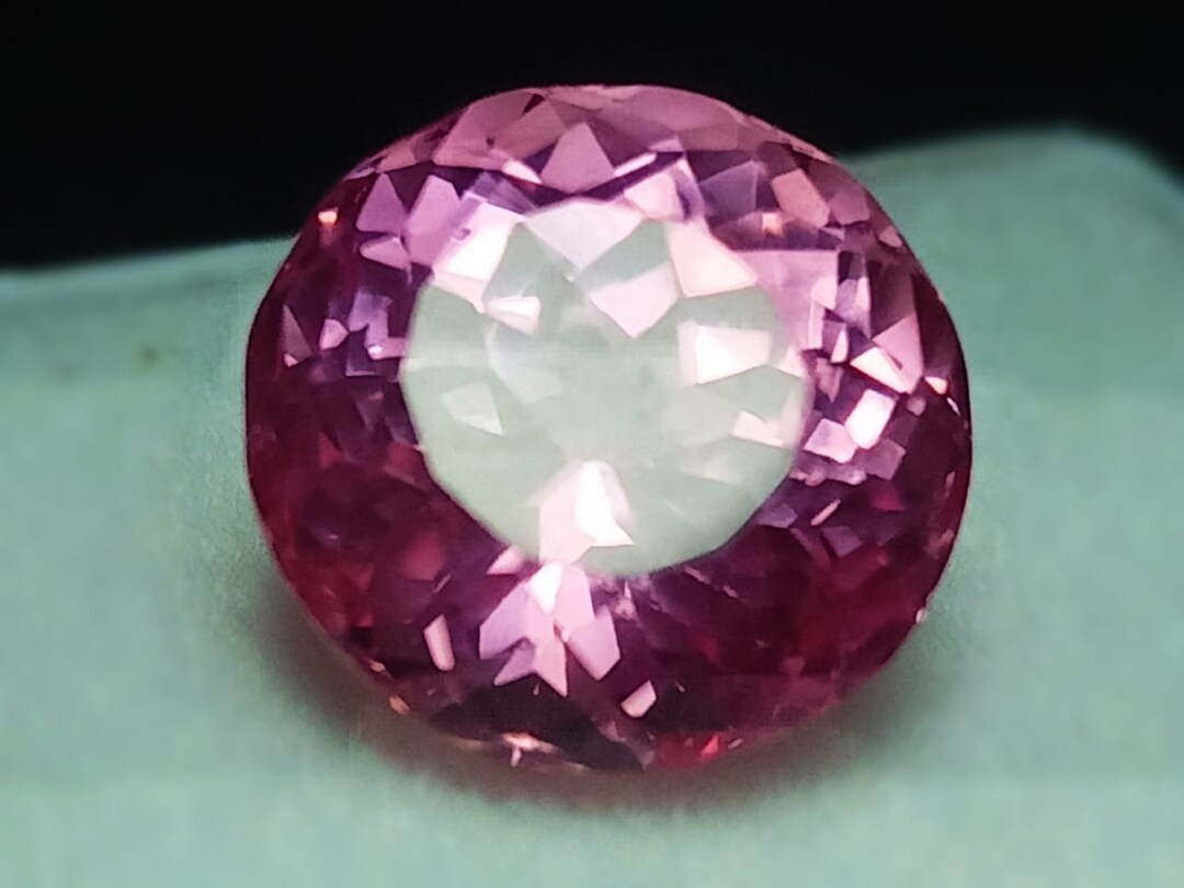 7 Ct Extremely Rare Natural Sapphire Round Cut Pink Sapphire Necklace ...
