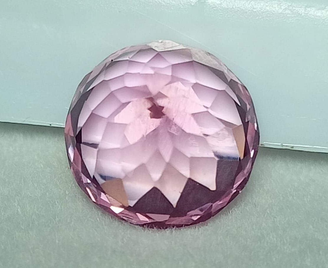 7 Ct Extremely Rare Natural Sapphire Round Cut Pink Sapphire Necklace ...