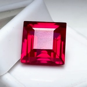 7 Ct Natural Ruby Burma Pigeon Blood Red Ruby Excellent Square VIP Cut ...
