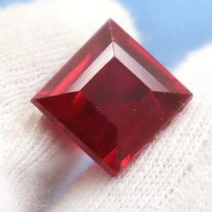 7 Ct Natural Ruby Burma Pigeon Blood Red Ruby Excellent Square VIP Cut ...