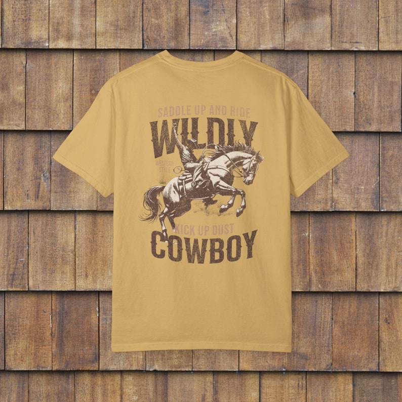 Wildly Cowboy Graphic T-shirt, Vintage Western Shirt, Rodeo Western ...