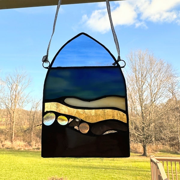 Beach Stained Glass - Etsy