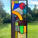 Stained Glass Colorful Abstract Panel - Etsy