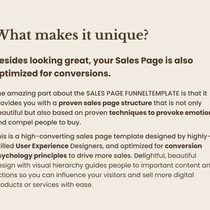 Sales Page Funnel Template for Coaches, Course Creators, and Digital ...
