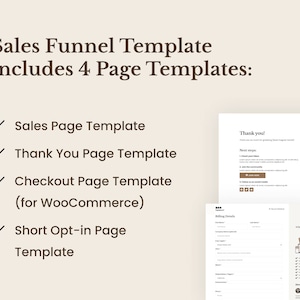 Sales Page Funnel Template for Coaches, Course Creators, and Digital ...