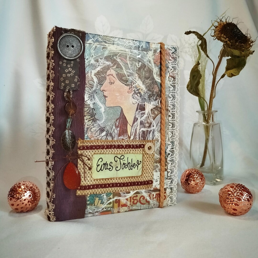 Poetry Junk Journal "eva's Daughters" - Handmade Book With Original Art ...